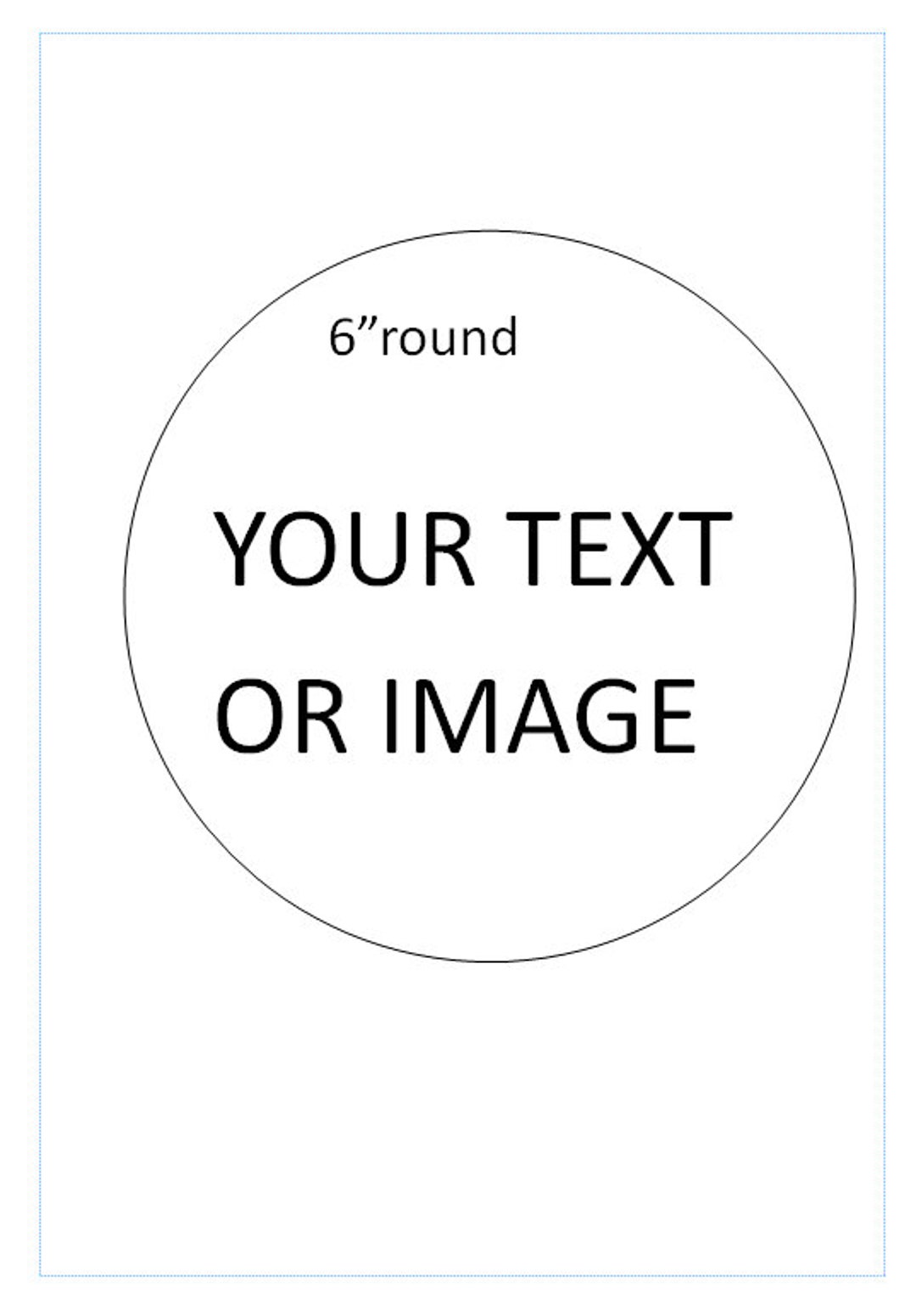 6 Round Edible Image - Etsy