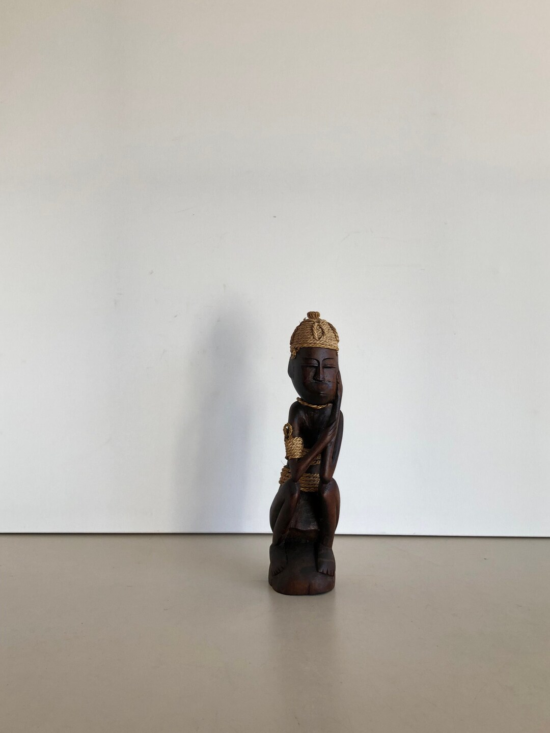 Sculpture Crouching Man Wood Africa Hand Carved - Etsy