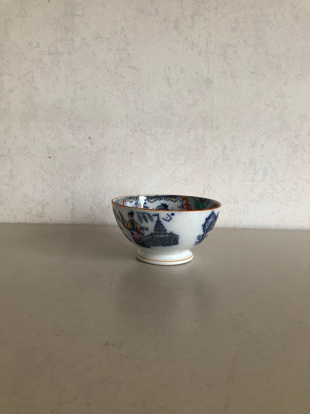Nimy Pottery Bowl - Oriental Scene - Belgium - Etsy