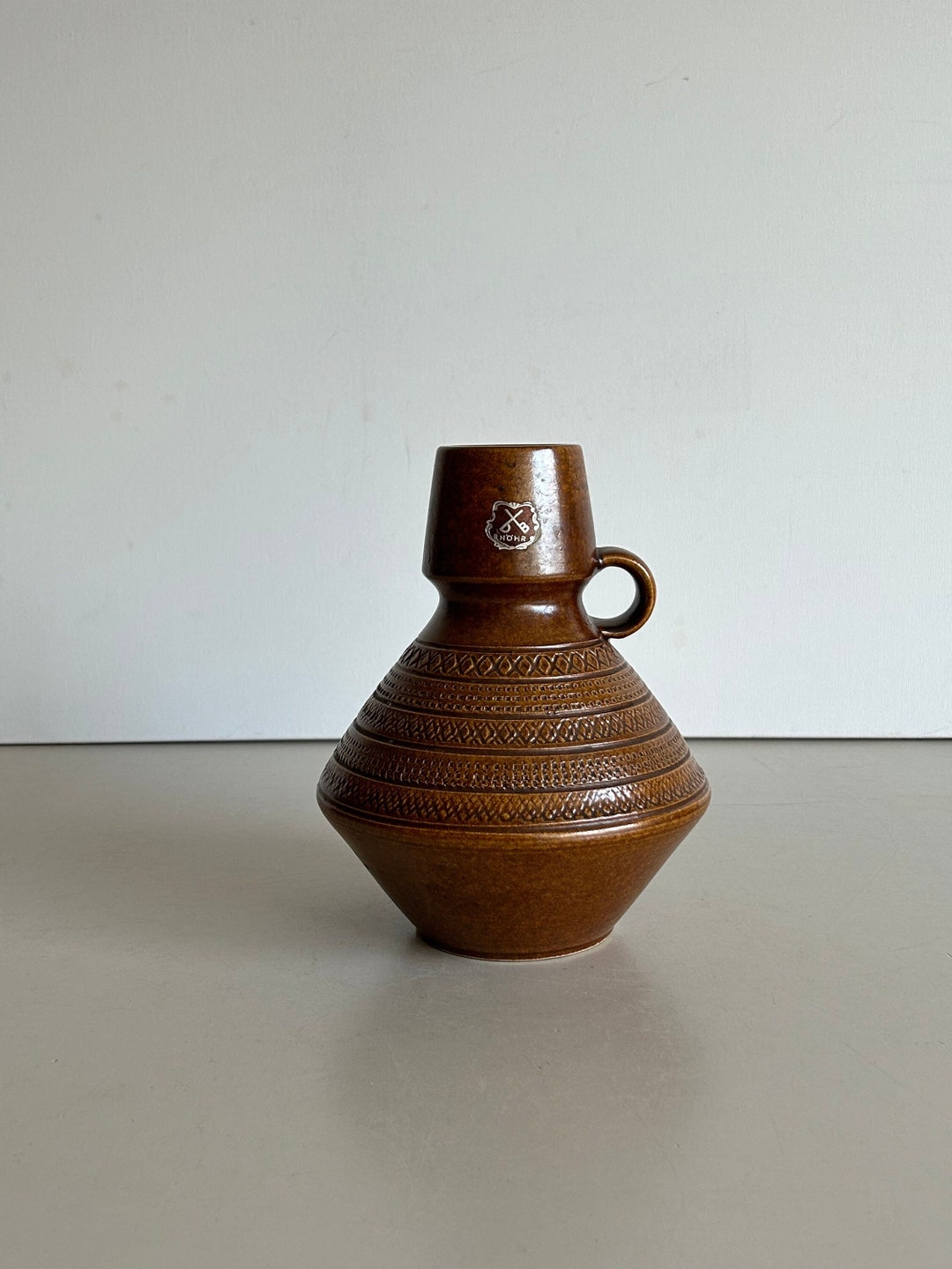 Vase / Squared Vase - Vintage - Germany - Ceramics - West Germany - D.B ...