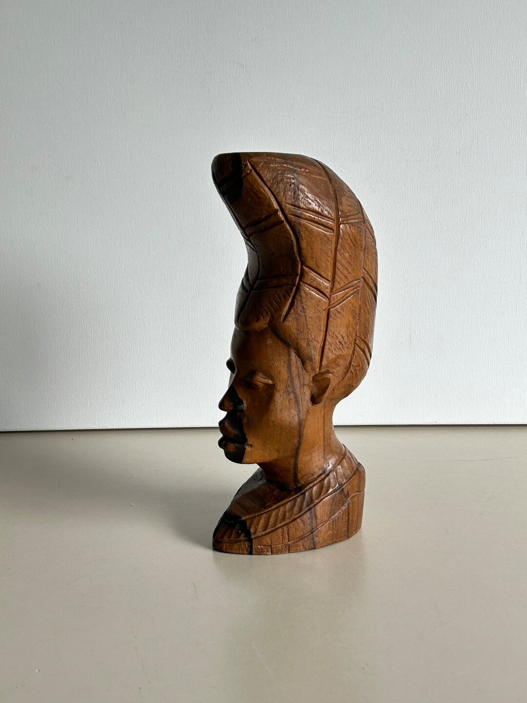 Sculpture Bust Wood Hand Carved / Handmade Coromandel Wood - Etsy