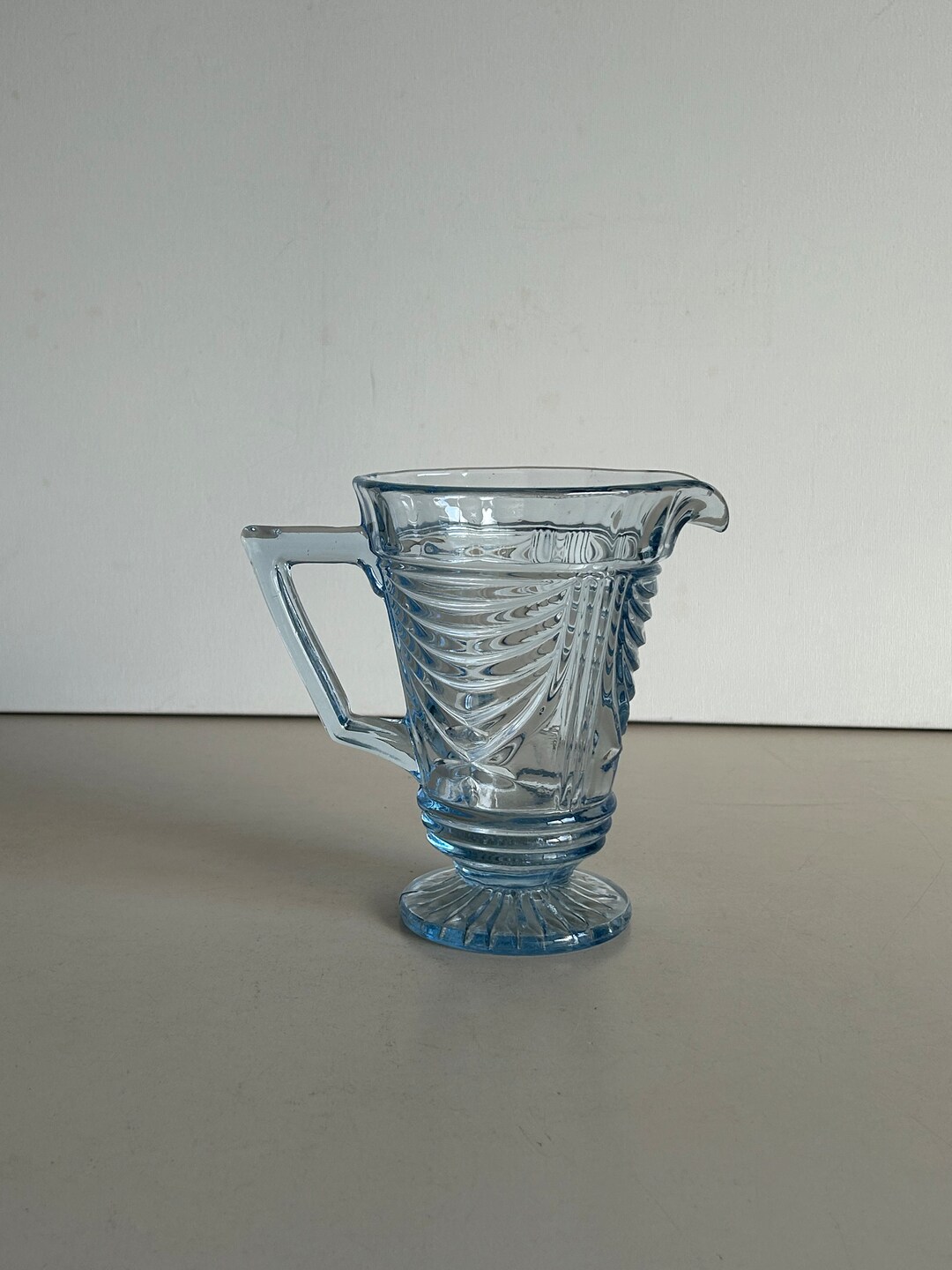Water Jug / Pouring Jug - Glass - Colorful Light Blue Glass - Special ...