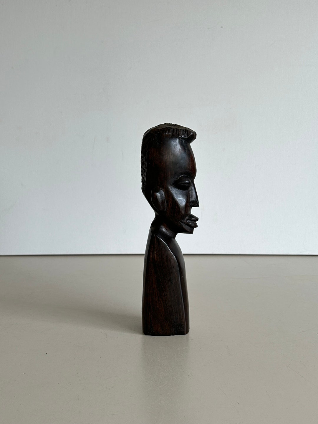 Sculpture Bust Wood Hand Carved / Handmade Africa Hard Wood - Etsy