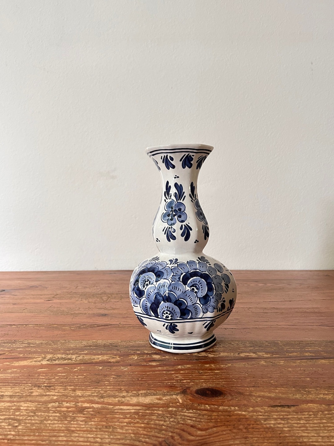 Vase / Knob Vase Delft Blue Pottery Goka Gouda Holland Hand-painted ...