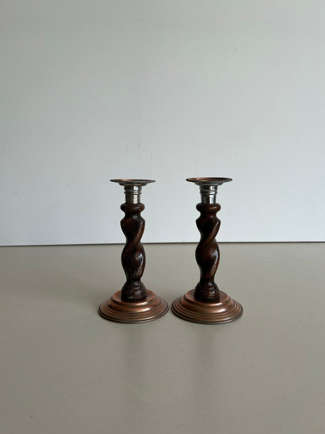 Set of Candlesticks - Various Materials - Design - Decorative - Etsy