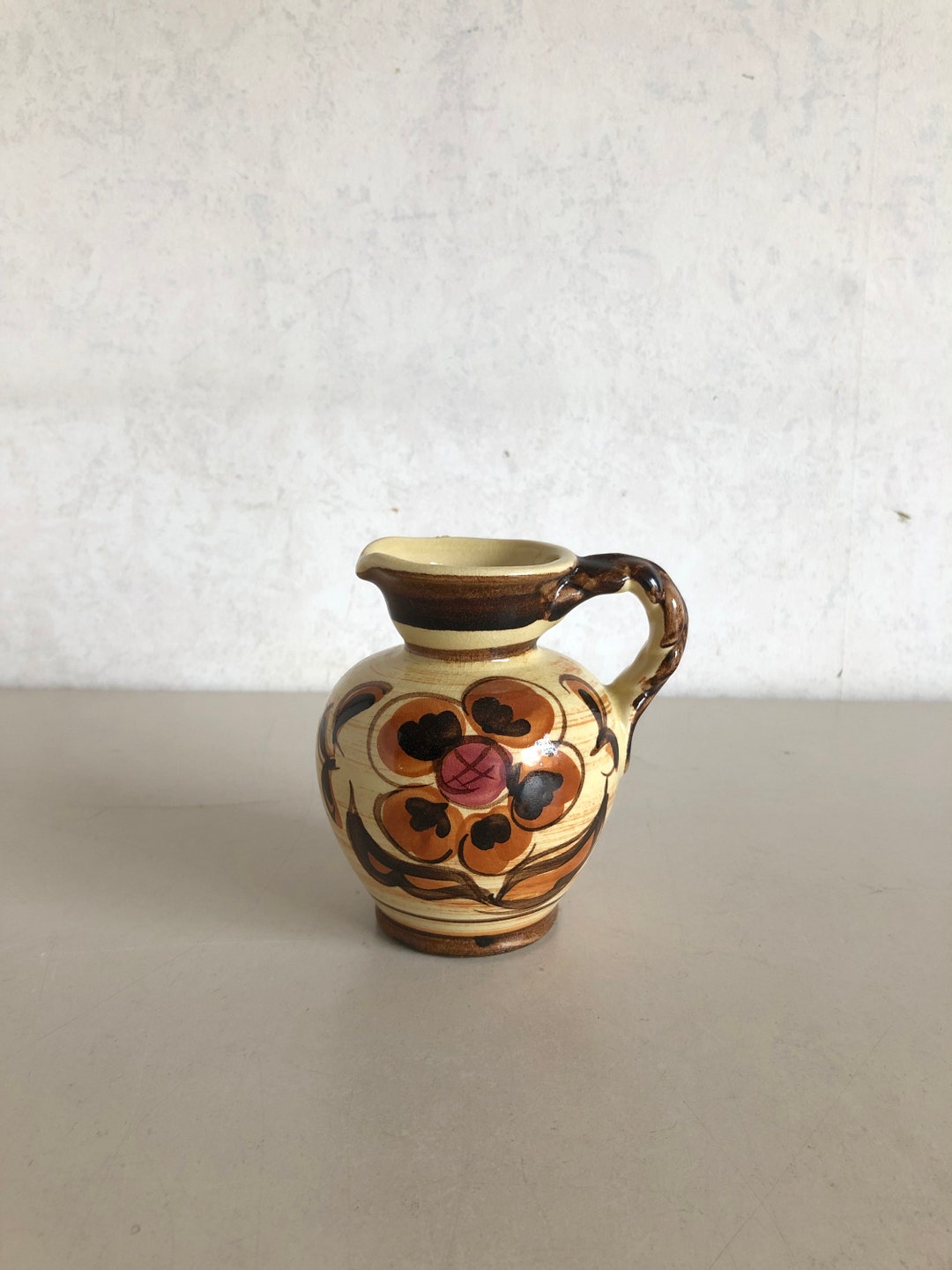 Vintage Jug / Water Jug / Vase - Hand Painted - Beautiful Décor - Etsy