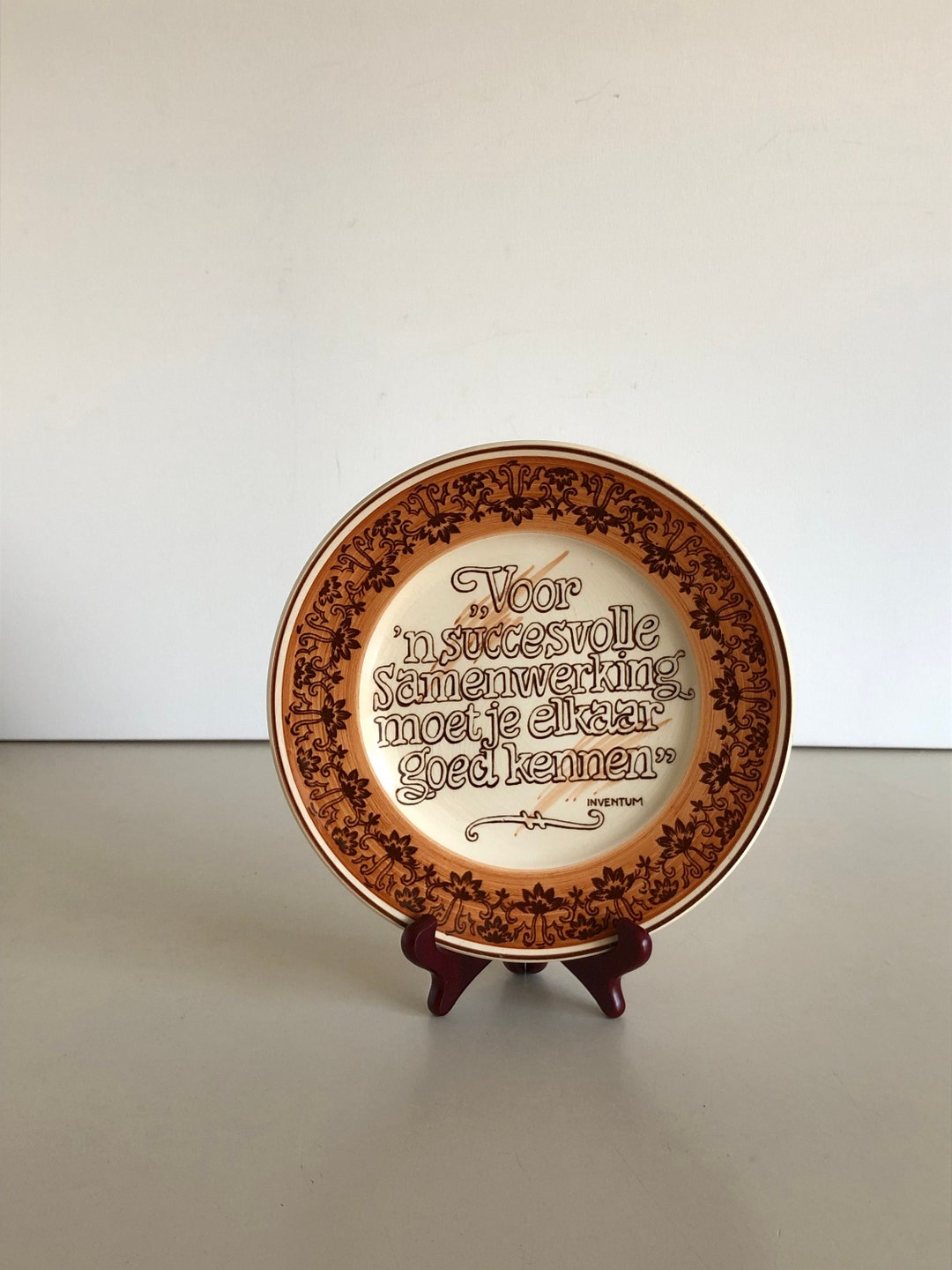 Wall Plate Zenith Gouda Holland Ceramics Motto: for a Successful ...