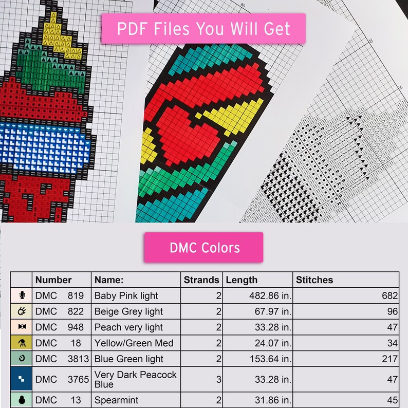 Cross Stitch Pattern Letter P Alphabet Pattern Floral - Etsy