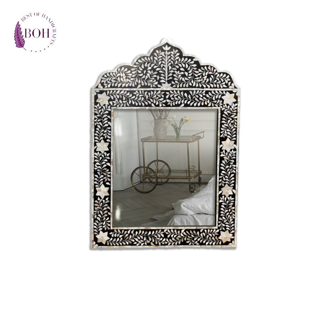 Mother of Pearl Inlay Mirror Frame With Complimentary Mirror - Etsy