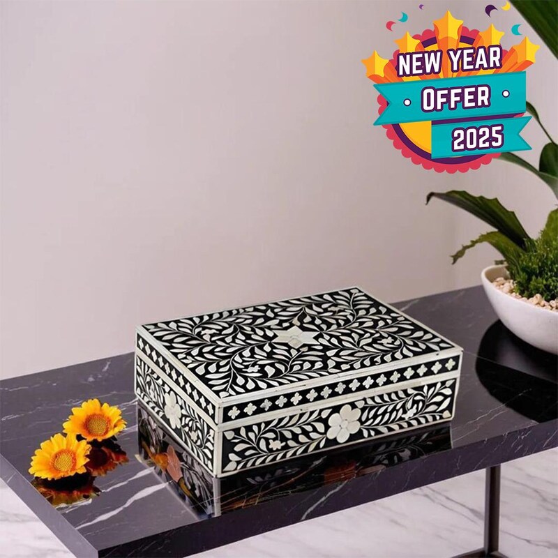 Bone Inlay Box - Etsy