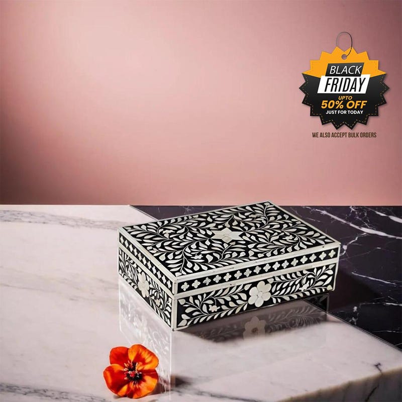 Bone Inlay Box - Etsy