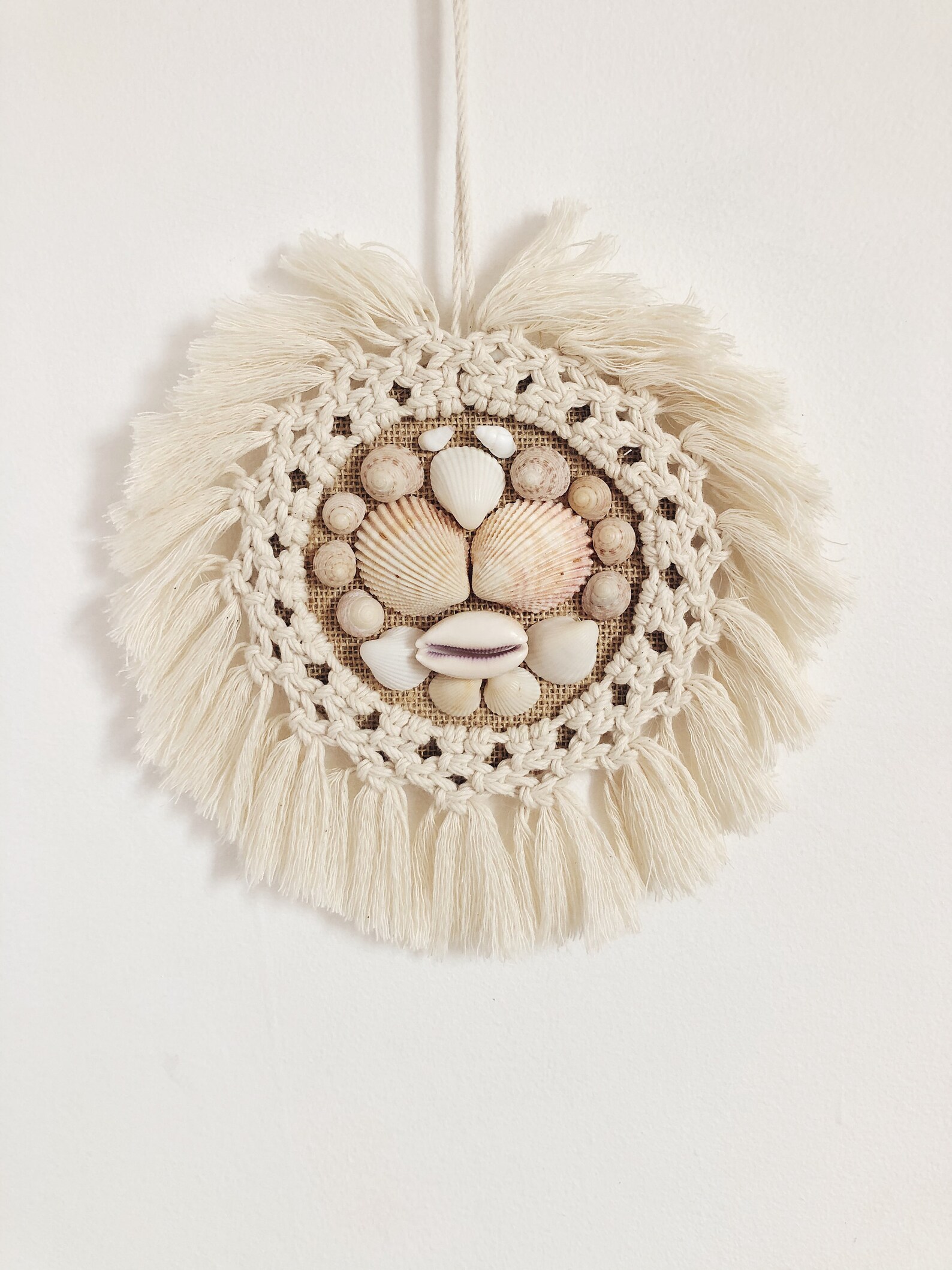 Boho Macrame Wall Hanging With Sea Shells Bohemian Wall - Etsy