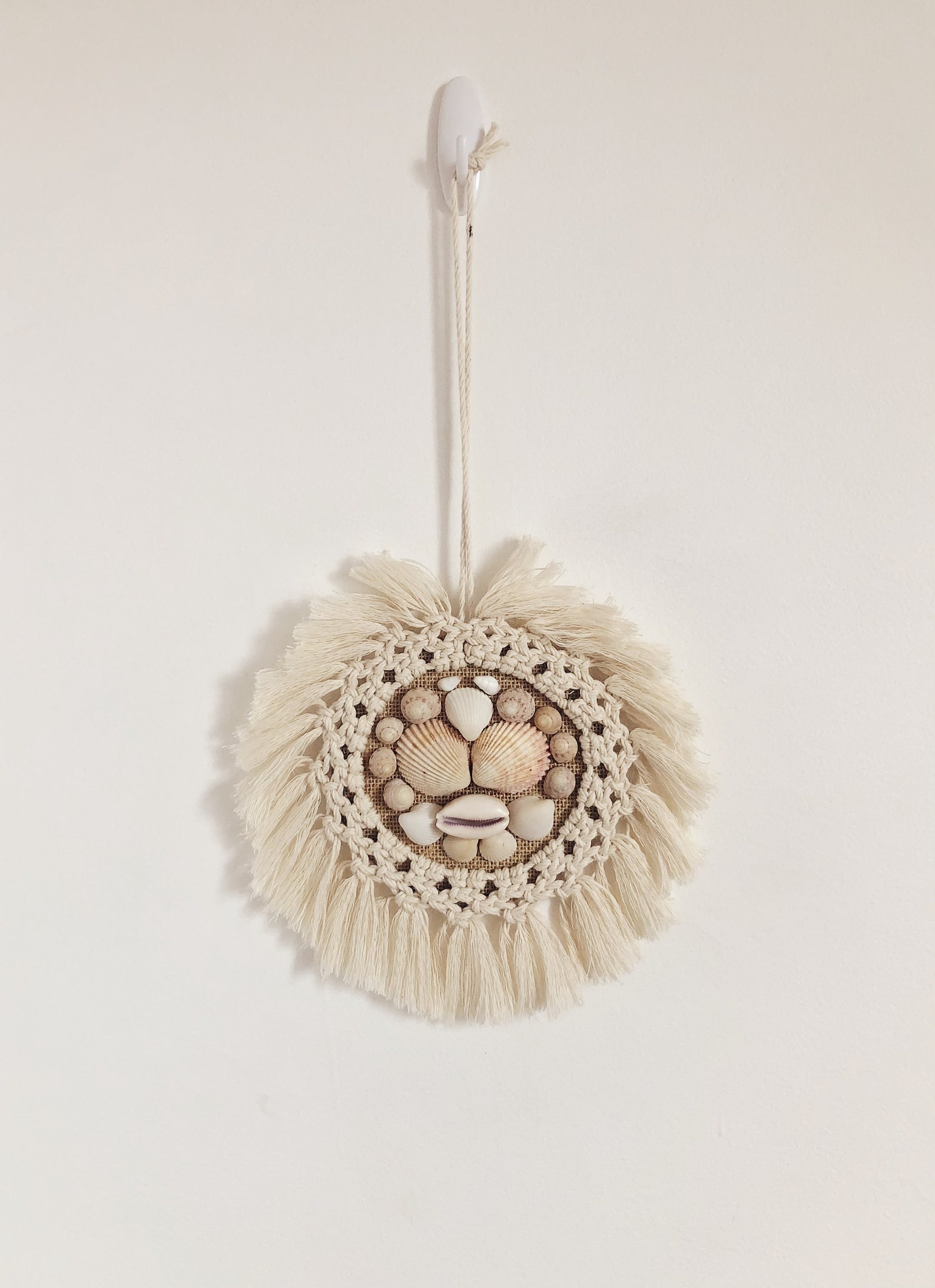 Boho Macrame Wall Hanging With Sea Shells Bohemian Wall - Etsy