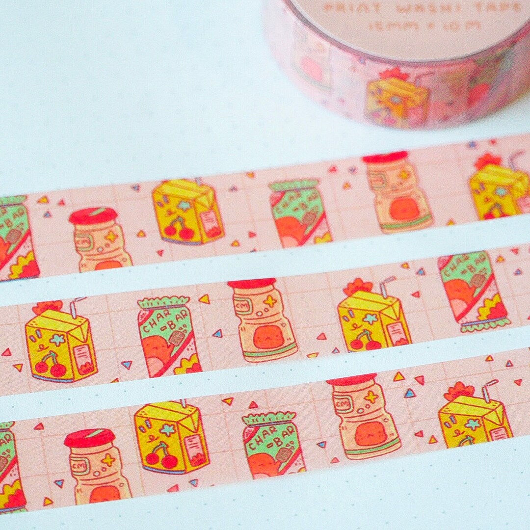 Pink Snack Washi Tape - Etsy