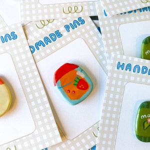 Handmade Clay Pins - Etsy