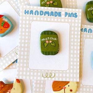 Handmade Clay Pins - Etsy