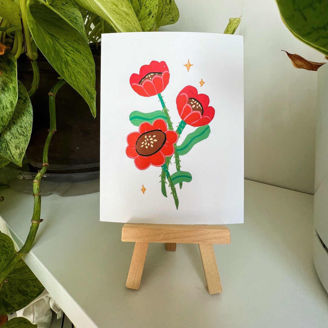 Bright Tulip Print - Etsy