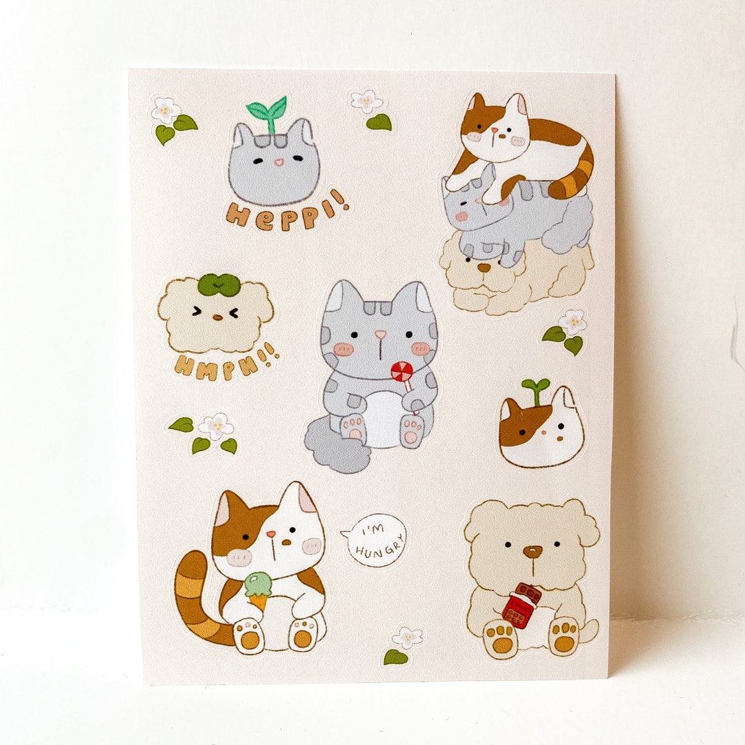 Cute Pastel Sticker Sheet - Etsy