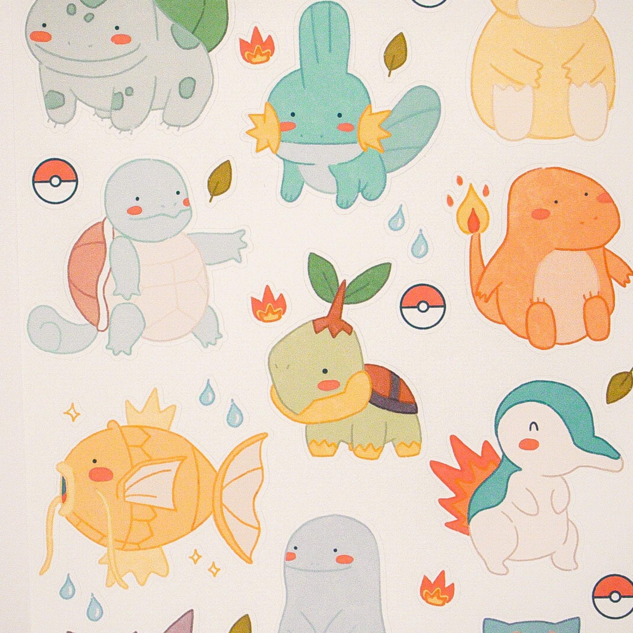 Pokemon Sticker Sheet - Etsy