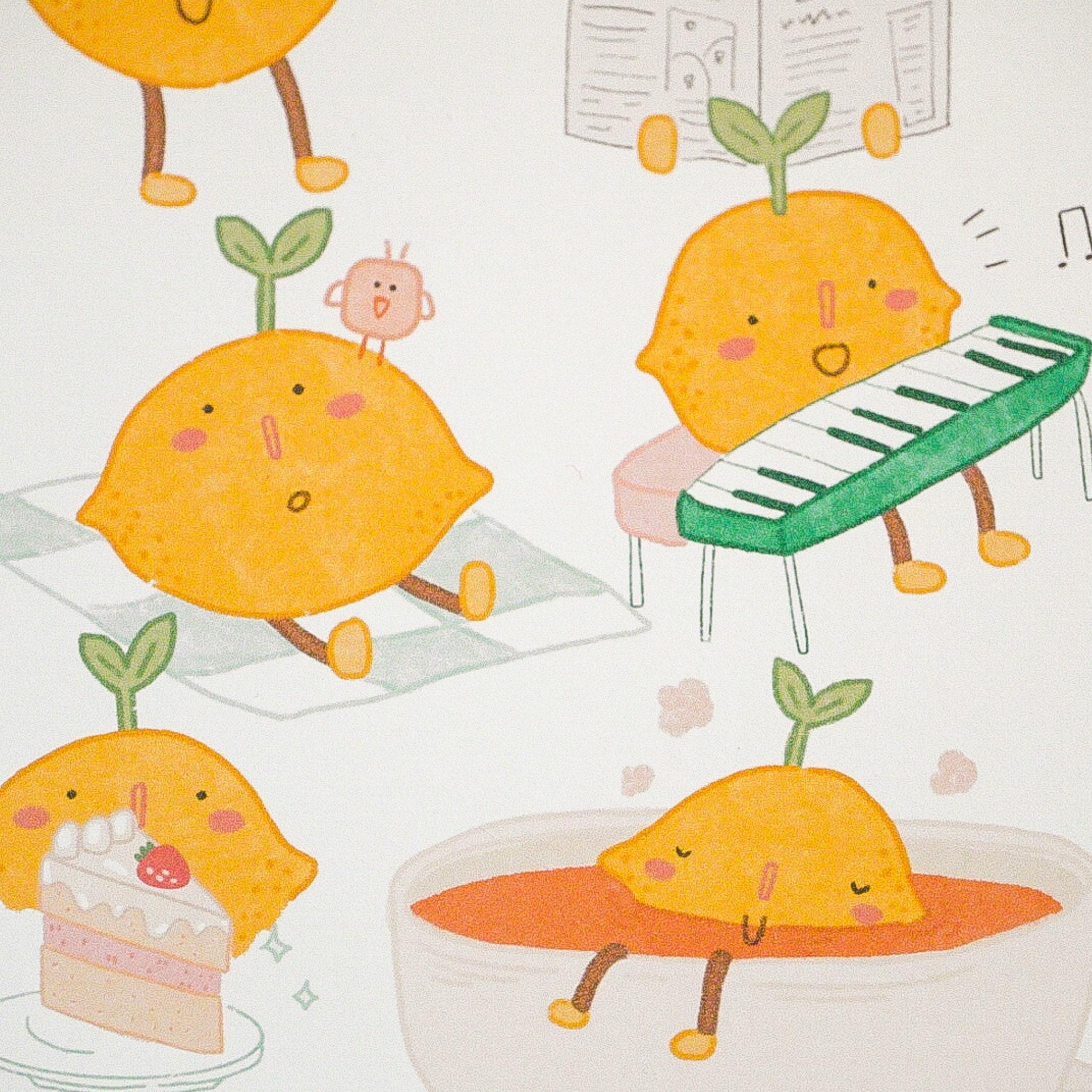 Encouraging Lemon Wall Print - Etsy