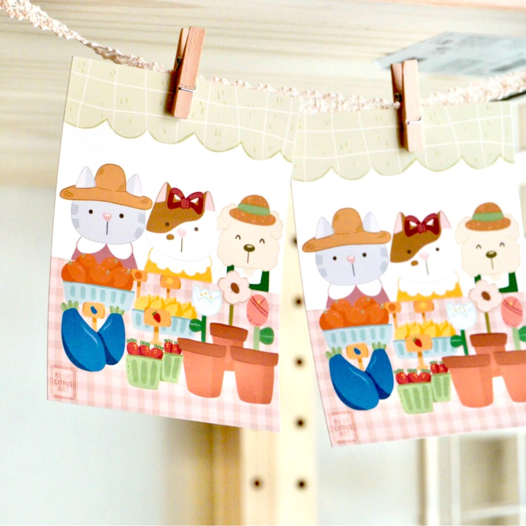 Farmers Market Print - Etsy