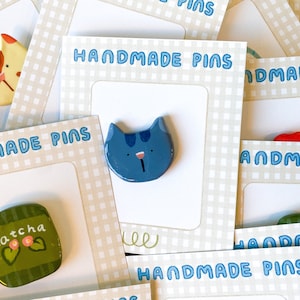Handmade Clay Pins - Etsy