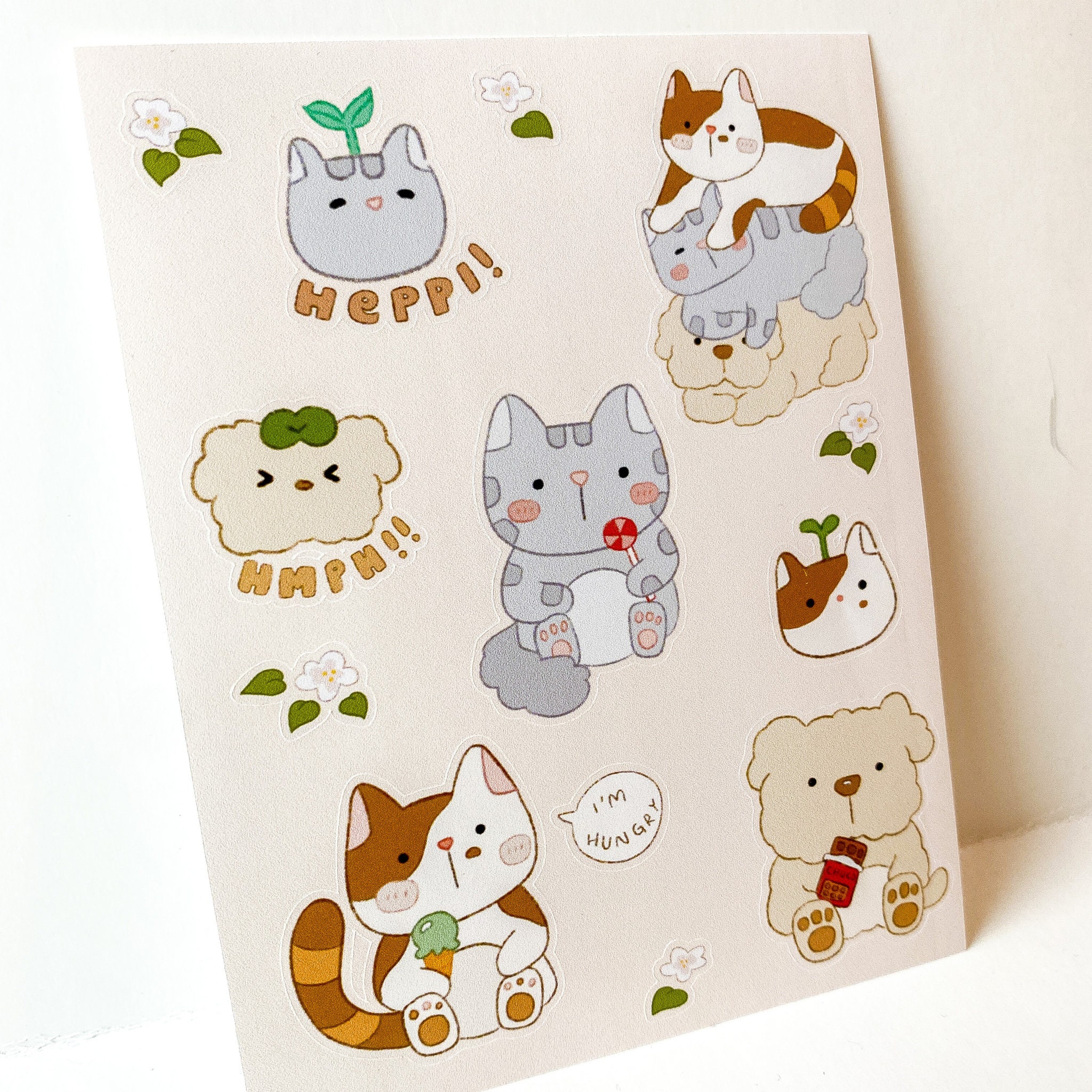 Cute Pastel Sticker Sheet - Etsy