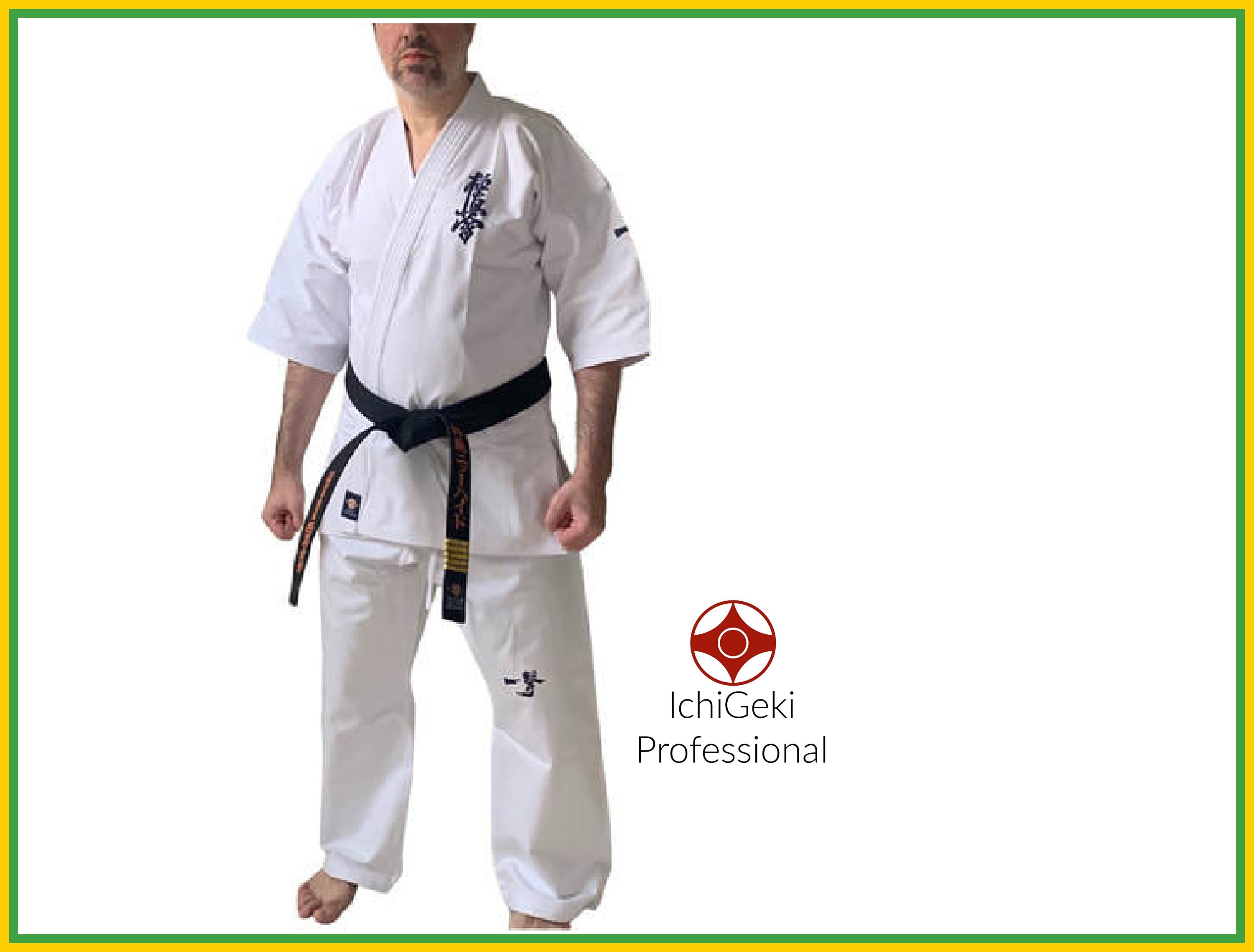New Kyokushin Ichigeki Karate GI 極真空手 Kumite Japan UNIFORM White Dogi ...