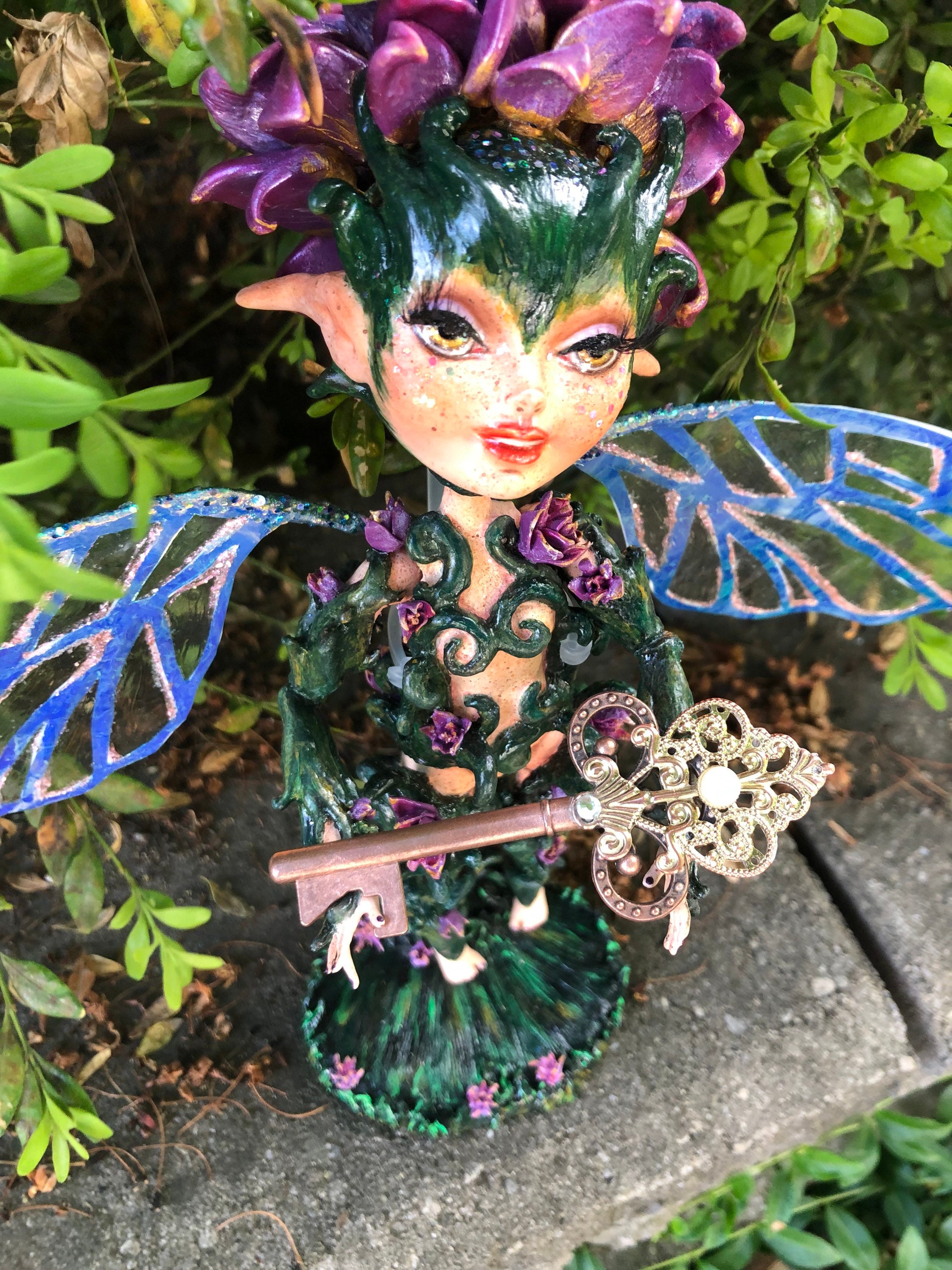 OOAK Monster High Repaint Flower Fairy Honeysuckle Secret Garden ...