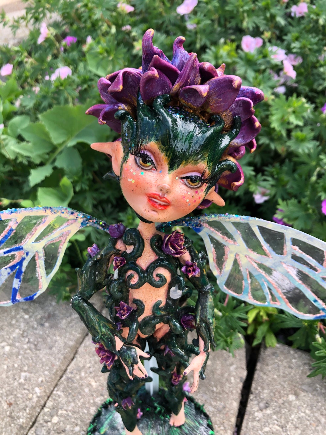 OOAK Monster High Repaint Flower Fairy Honeysuckle Secret Garden ...