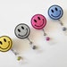 Happy Face Badge Reelcute Badge Reelsgift Retractable ID Badge Holder ...
