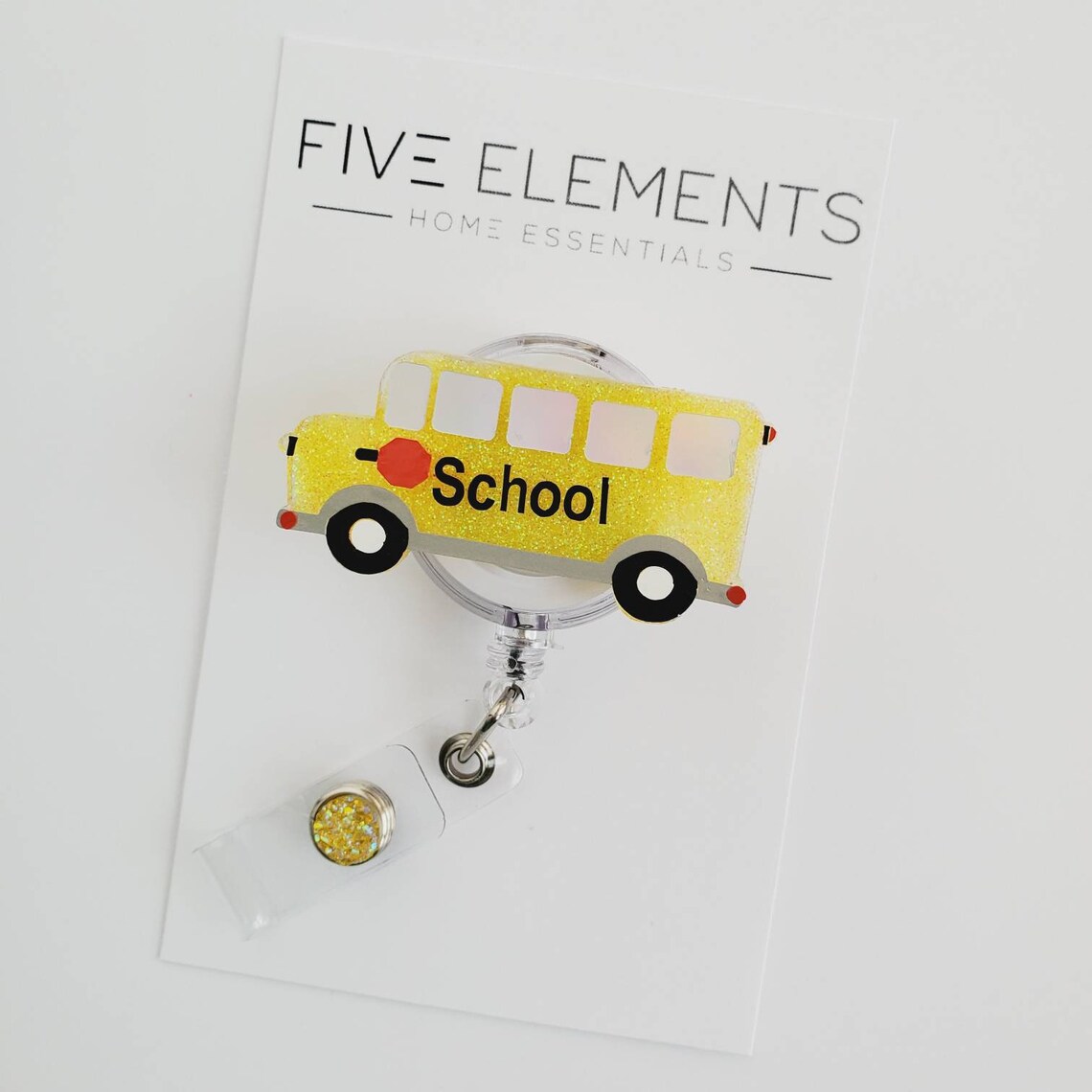School Bus Badge Reel Cute Badge Reels ID badge reel | Etsy