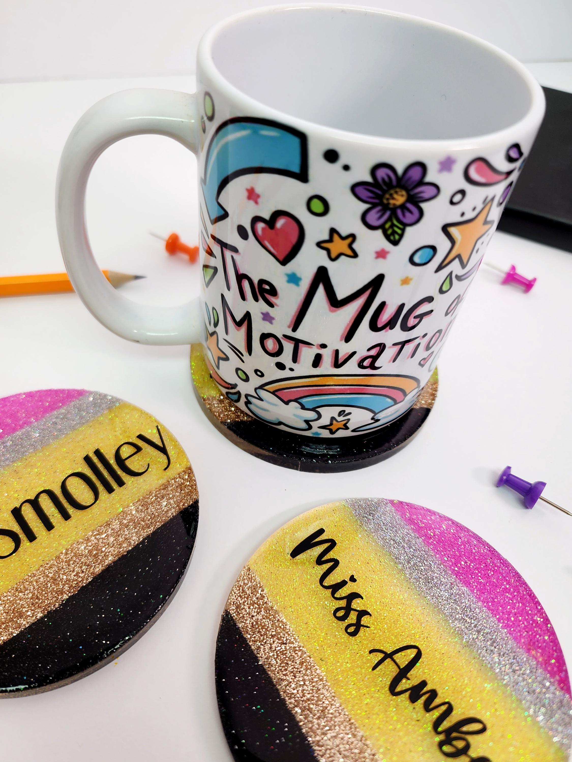 Personalized Coaster|teacher Coaster|pencil Coaster|paperweight ...