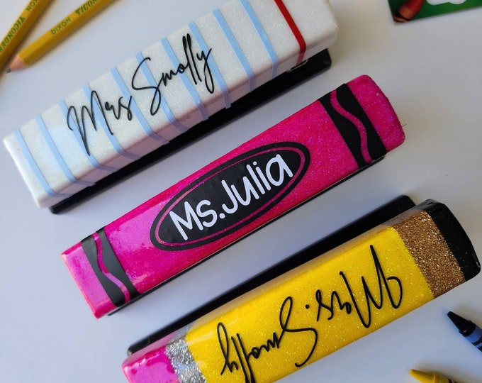 Personalized Staplerteacher Staplerpencil Staplerglitter Staplercute ...