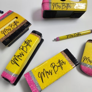 Teacher GIFT| Resin Stapler|tape Dispenser|sticky Note Holder|board ...