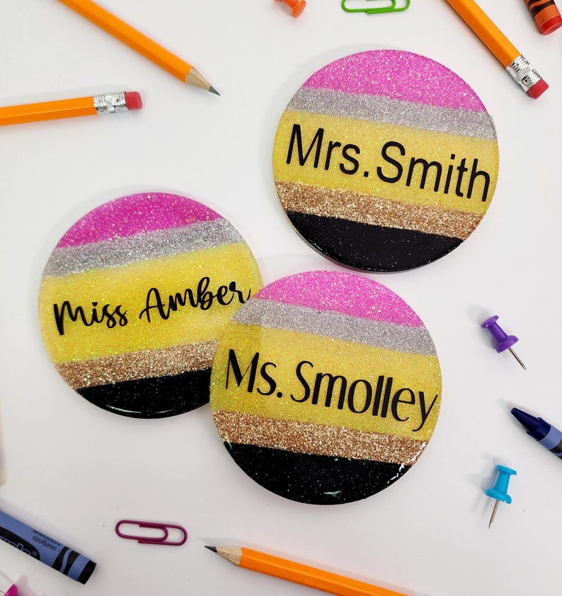 Personalized Coaster|teacher Coaster|pencil Coaster|paperweight ...