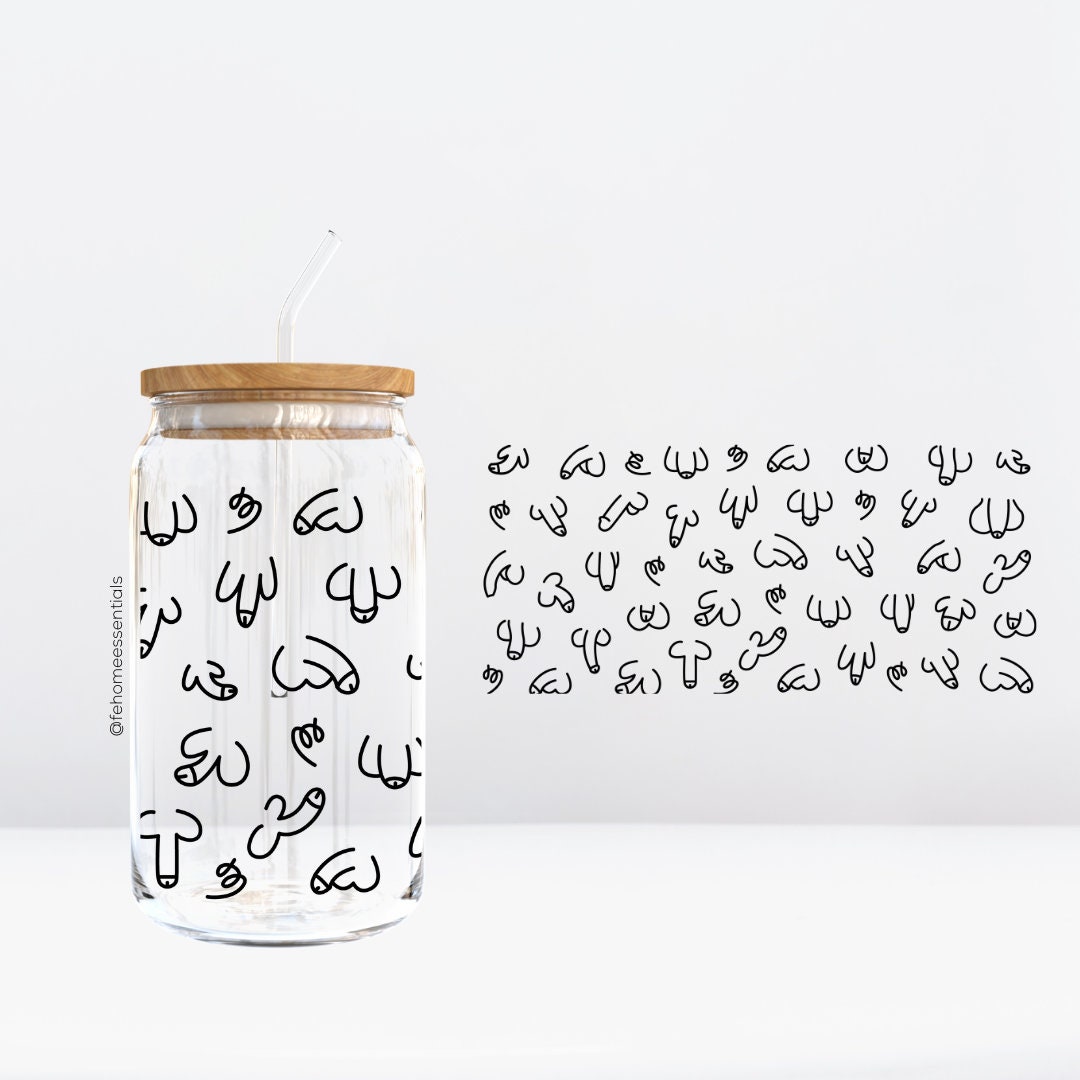 Mr.wheener Libbey Can Glass Cup|humor Cups|glass Cups|adult Gifts ...