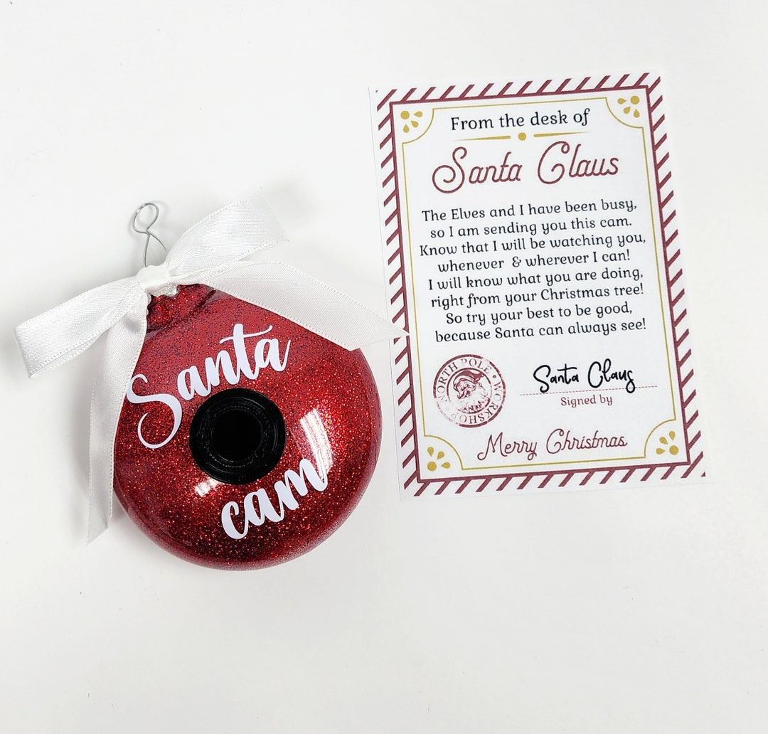 Santa Cam | Santa Cam Ornament| Santa Camera| Christmas Gift | Cam ...