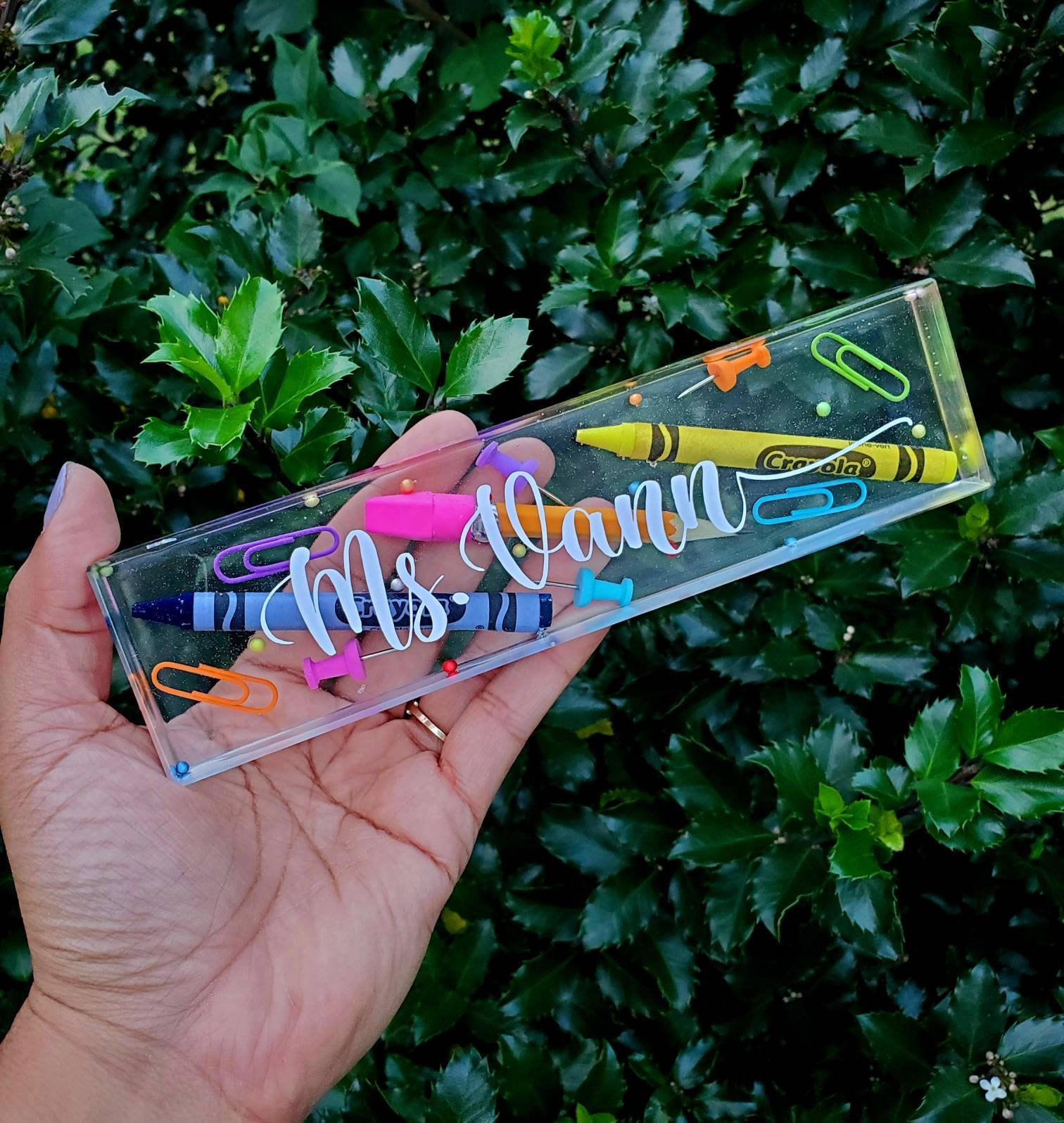 Personalized Teacher Desk Name Plaque Custom Plaque Teachers - Etsy