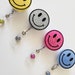 Happy Face Badge Reelcute Badge Reelsgift Retractable ID Badge Holder ...