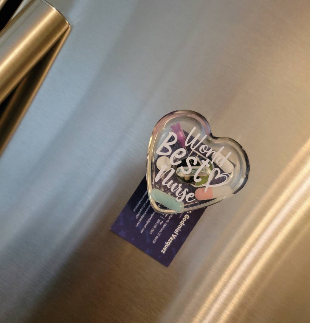 Personalized Nurse Magnets Custom Magnets Heart Magnets RN - Etsy