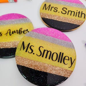Personalized Coaster|teacher Coaster|pencil Coaster|paperweight ...