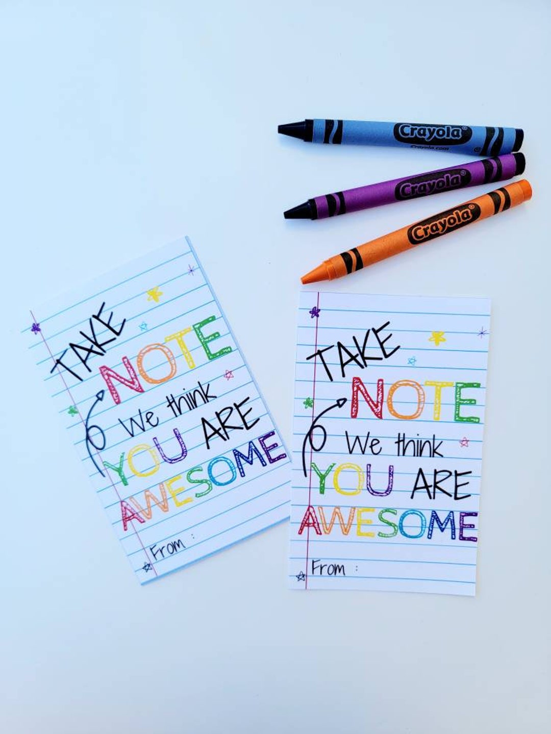 Take Note We Think You Are Awesome | Gift Note | Teacher Gift Note ...