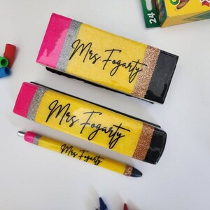 Personalized Glitter Board Eraser|pencil Eraser|glitter Pen Eraser|cute ...