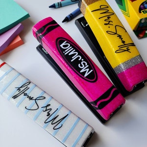 Personalized Stapler|teacher Stapler|pencil Stapler|glitter Stapler ...
