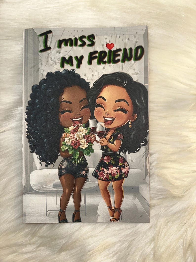 Digital Download I Miss My Friend Greeting Card - Etsy