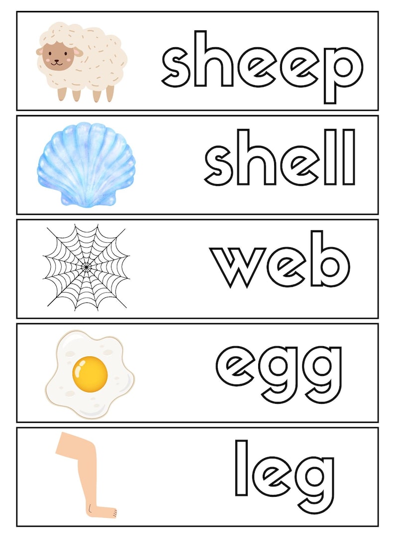 Phonics CVC Words Flash Cards, SEN Learning Resource, Print and Cut Out ...