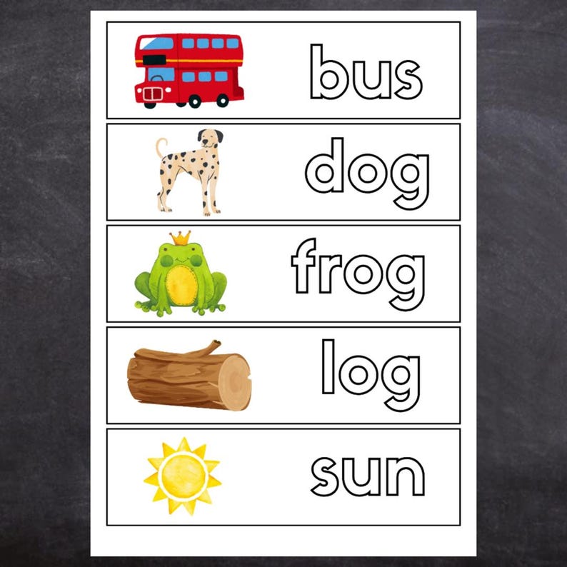 Phonics CVC Words Flash Cards, SEN Learning Resource, Print and Cut Out ...