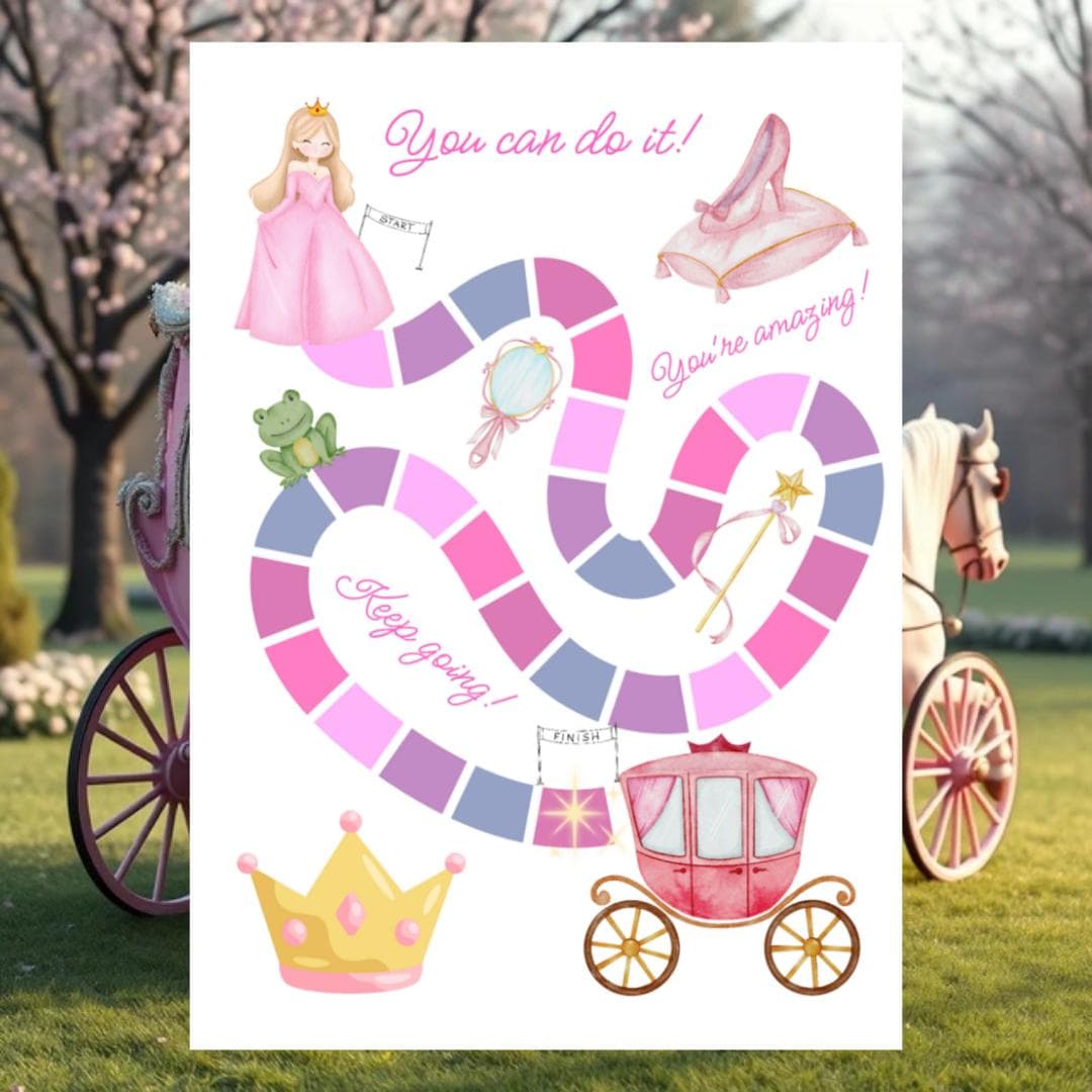 Princess Reward Chart: Kids' Positive Behavior, Potty Training (PDF ...