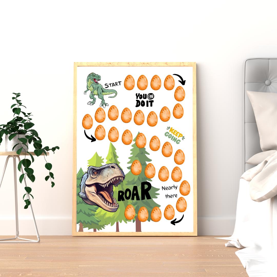 Dinosaur T-rex Reward Chart: Potty Training, Positive Behavior (PDF ...
